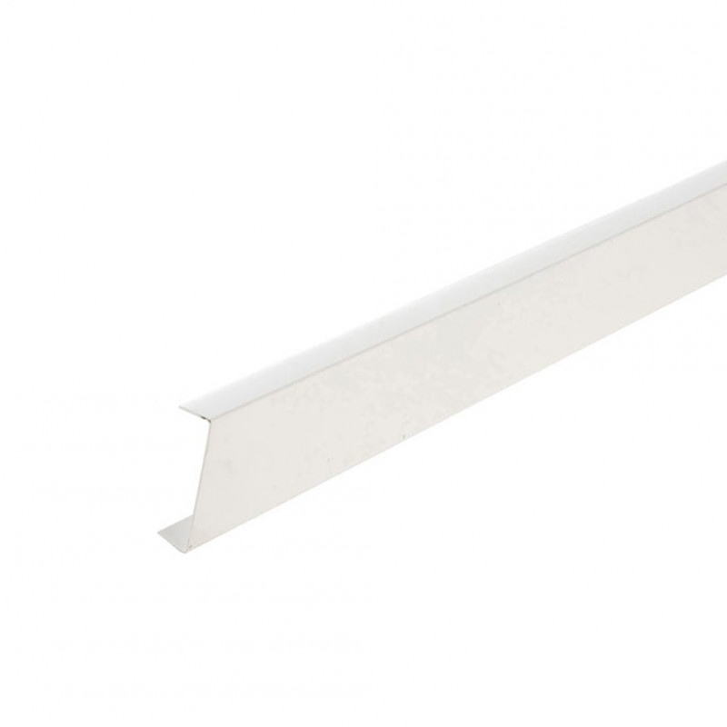Lot de 10 Nez de cloison PVC blanc 2600 x 74 x 20 mm