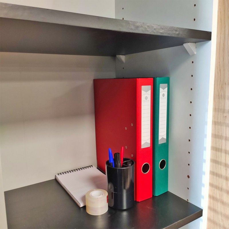 Tablette mélaminé blanc prépercée 2500 x 500 x 18 mm