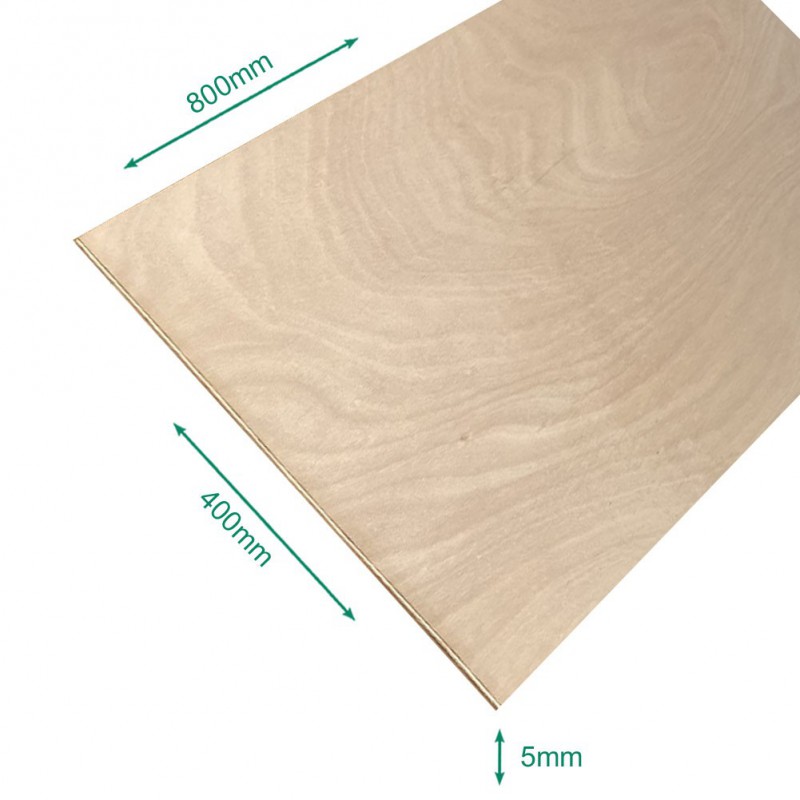 Panneau contreplaqué okoumé twin 800 x 400 x 5 mm