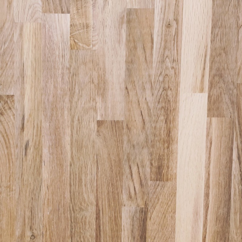 Tablette chêne massif lamellé collé abouté 800 x 200 x 18 mm.