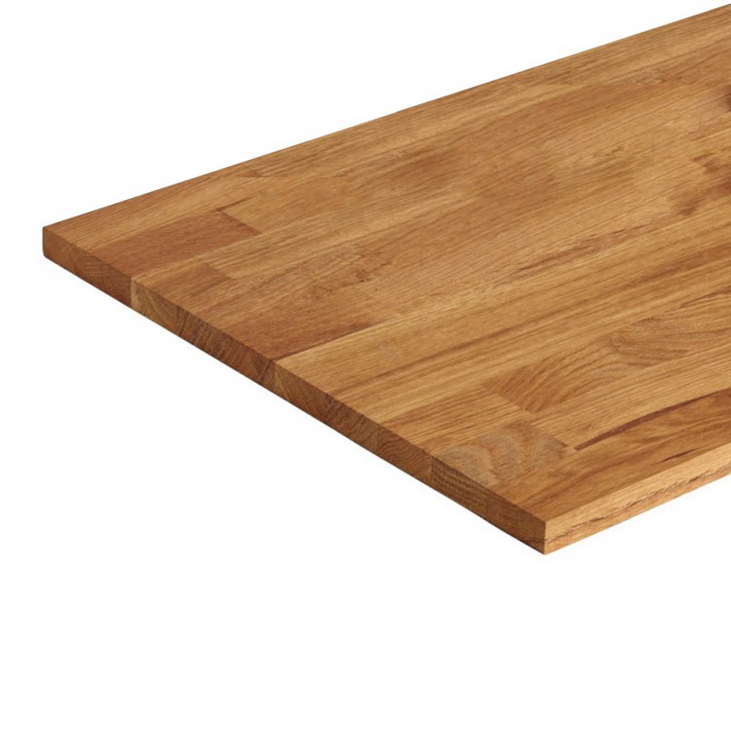 Tablette chêne massif huilé lamellé collé abouté 2000 x 500 x 18 mm ...