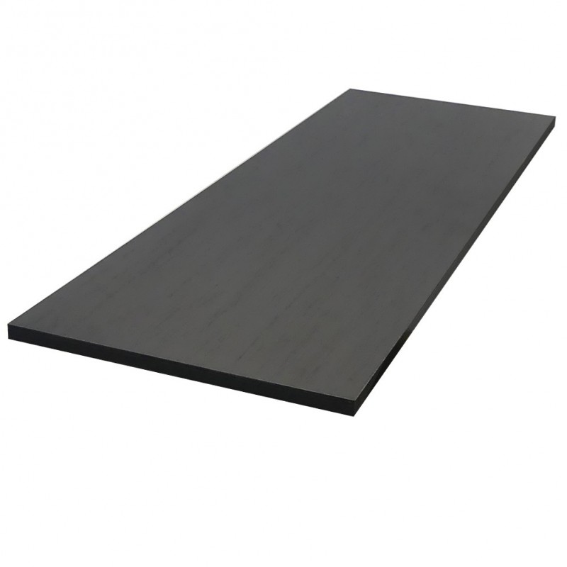 Tablette mélaminé Elegant Black 2500 x 600 x 18 mm