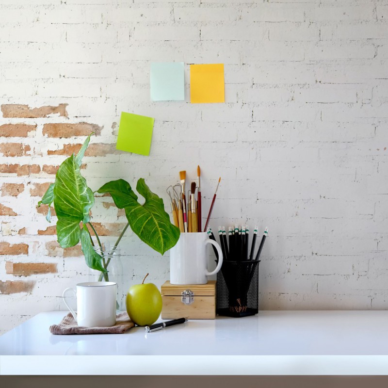 Tablette mélaminé blanc 800 x 300 x 18 mm - PEFC 75%