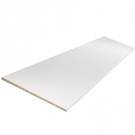 Tablette mélaminé blanc 2500 x 300 x 18 mm - PEFC 75%